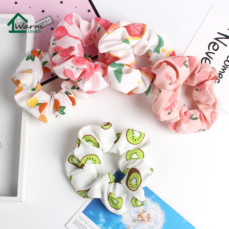 Korean Cute and Sweet Boutique Fruit Large Intestine Hair Rope High ...
