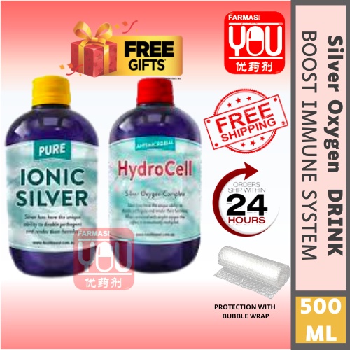 [YOUPHARMACY] Health Tech Innovative HydroCell Silver Oxygen Complex 500ml/ Pure Ionic Silver ...