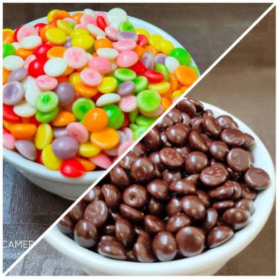 Elmer's half-round choco chips 150gr bakestable (DARK CHOCO COLORFUL ...