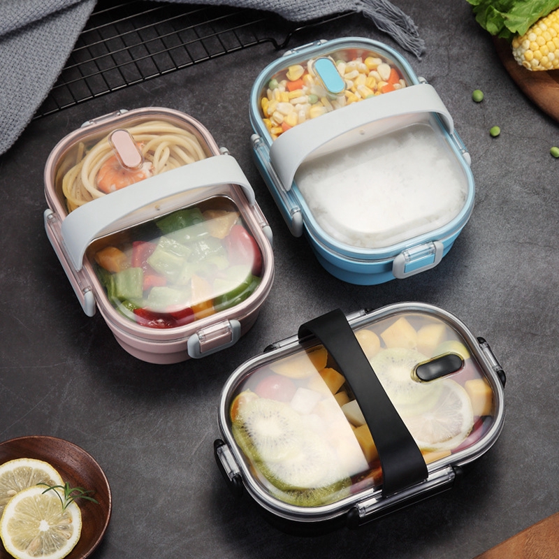 304 Stainless Steel Seal Lunch Box Japanese Style Microwave Food Bento ...