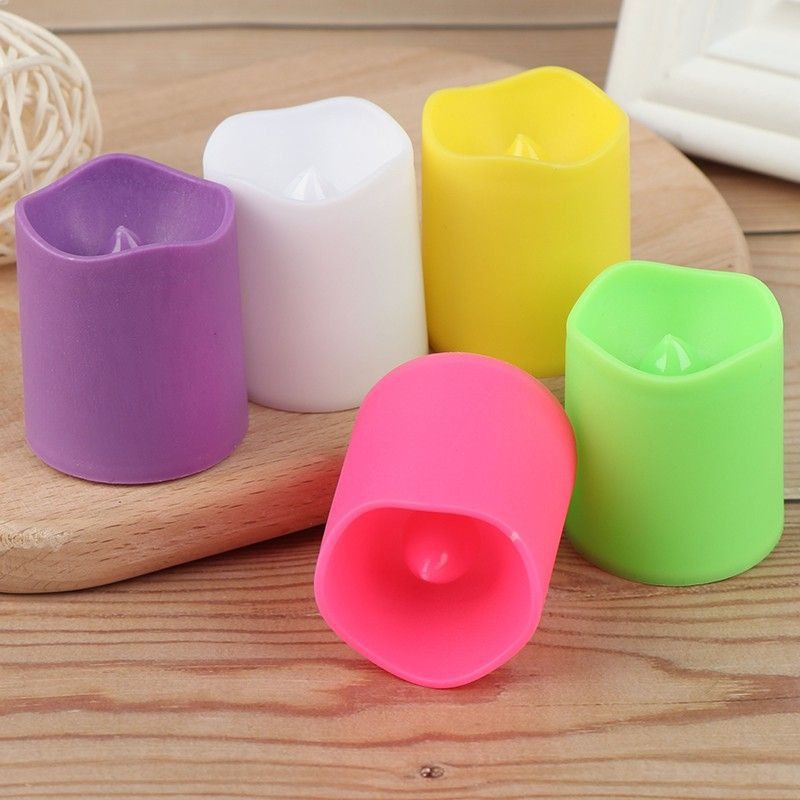 Mini Candle Light Battery Operated LED Light Battery Candle Lilin ...