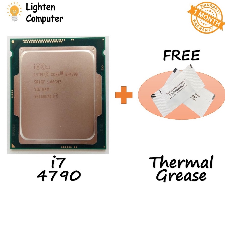 【USED】 Intel Processor Core i7 4790 3.60GHZ | 4 Core 8 Threads | 84W | LGA1150 | i7-4790 ...