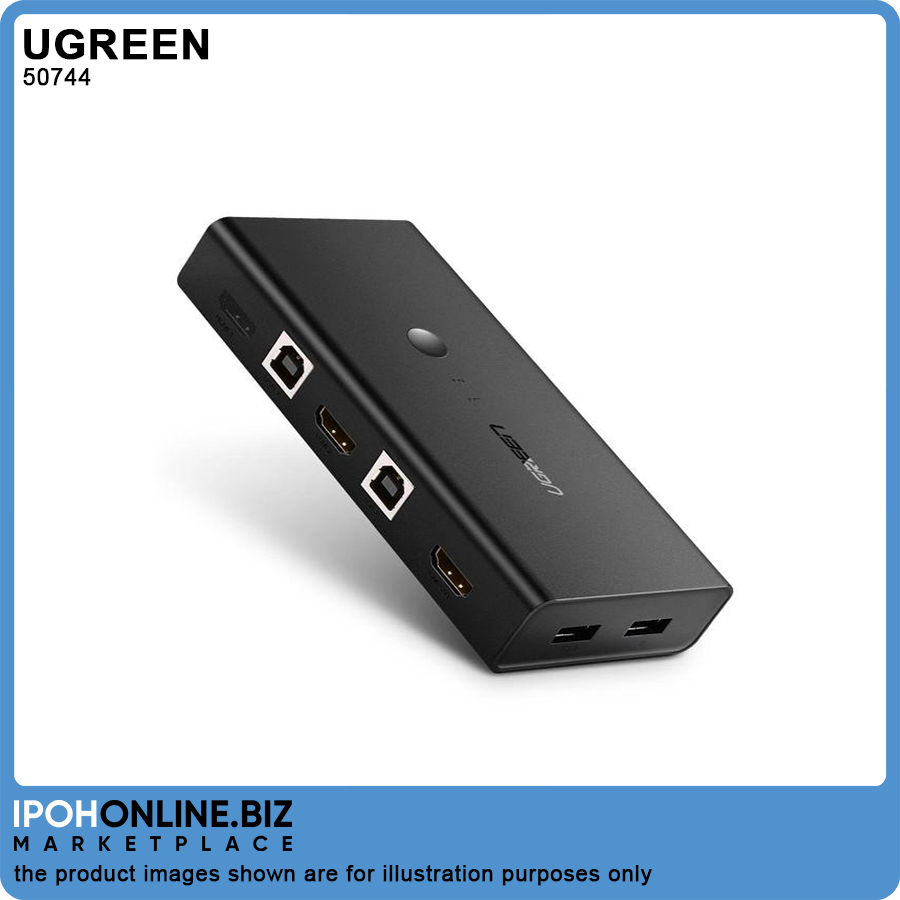 UGREEN KVM Switch 2 in 1 Out 4K HDMI Switcher Box and Extended 4 Ports ...