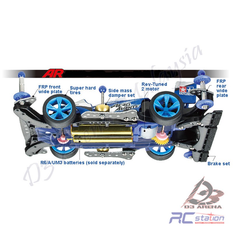 Tamiya #18706 - Aero Avante Mini 4WD Starter Pack AR Speed Spec [18706] | Shopee Malaysia