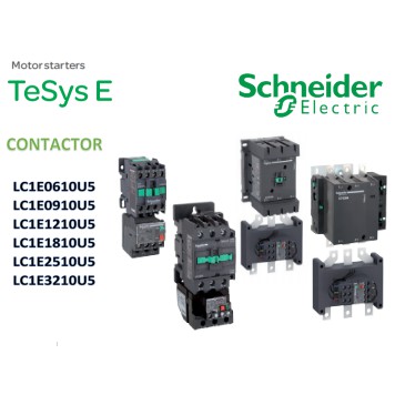 SCHNEIDER Contactor Tesys-E LC1E0610U5 LC1E0910U5 LC1E1210U5 LC1E1810U5 ...