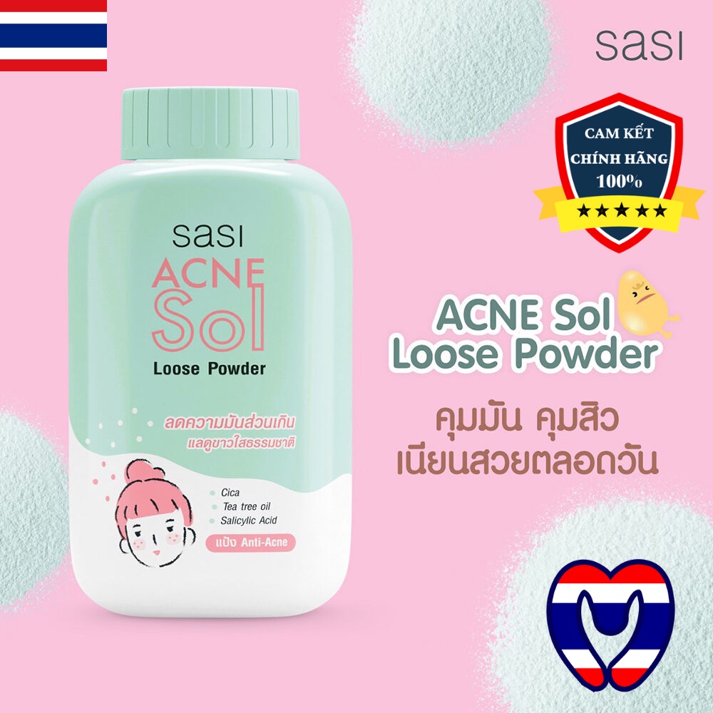 Thai SaSi Powder formula for sensitive and Acne-prone skin Acne Sol ...