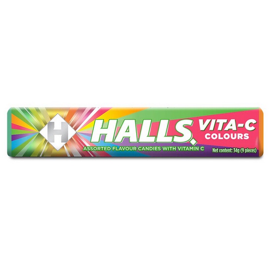 Halls Assorted Flavour Candies with vitamin C (9 pieces) | Shopee Malaysia