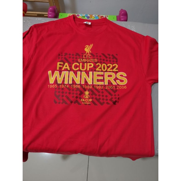 LIVERPOOL FA CUP CHAMPIONS TSHIRT (S - 6XL) | Shopee Malaysia