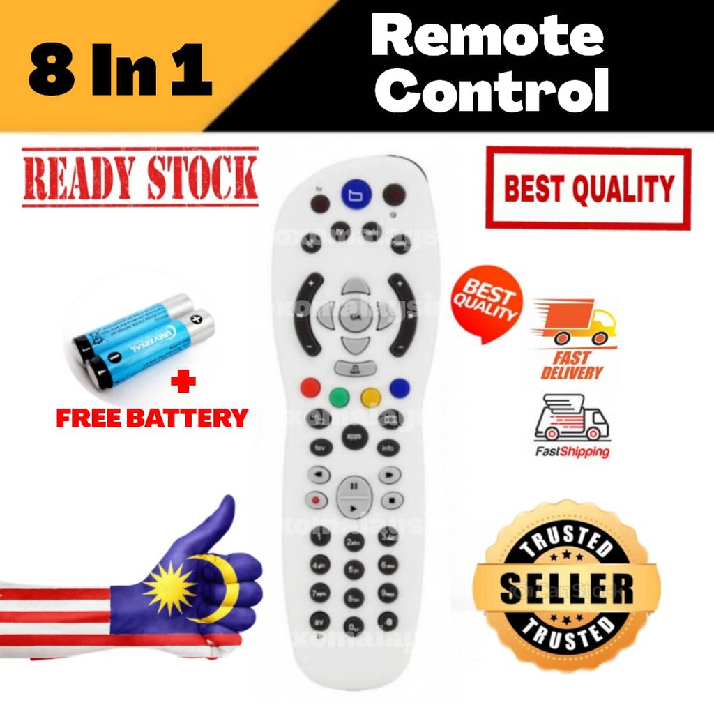 ASTRO Remote Control 8 IN 1 (RC2624401) ASTRO Satellite Remote | Shopee ...