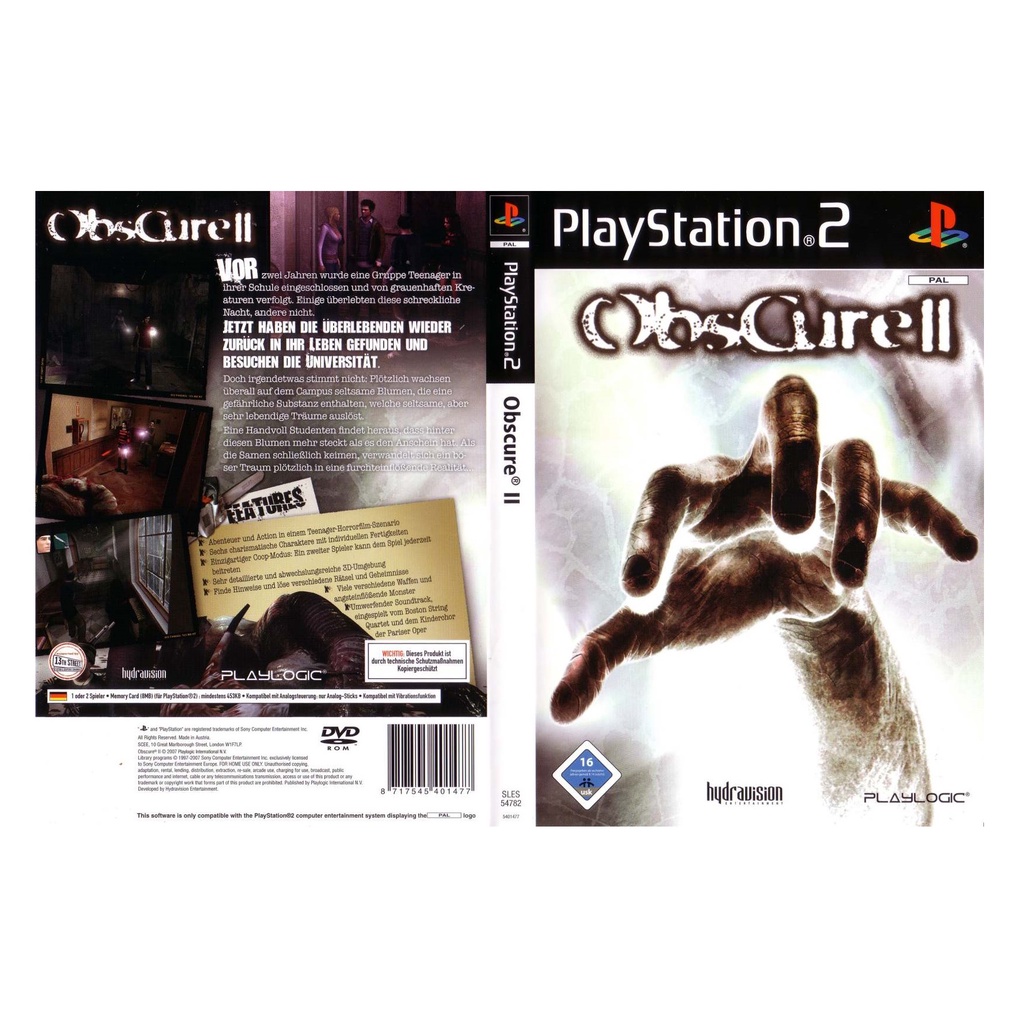 🔥PS2 CD DVD Games🔥 Obscure II (DVD Game) | Shopee Malaysia