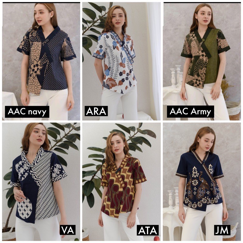 Women's Batik Top 267 Series / Modern Women's Batik / Batik Uniform ...