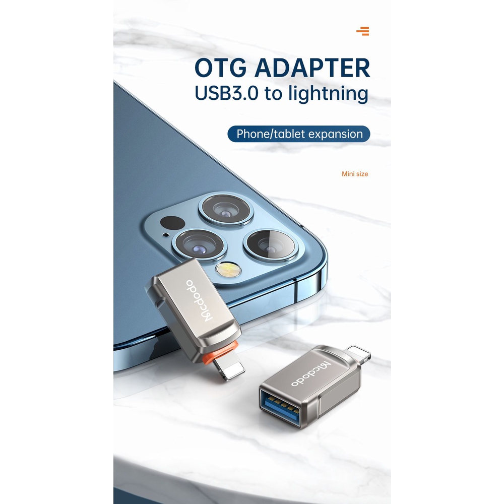 MCDODO OT-8600 USB-A 3.0 TO PHONE CONVERTOR OTG | Shopee Malaysia