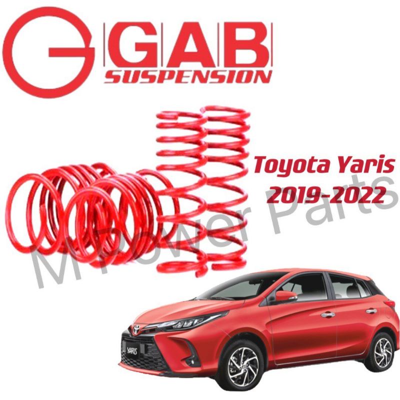 GAB Lowered Spring Set Toyota New Yaris GAB Lowered Spring Sport ...