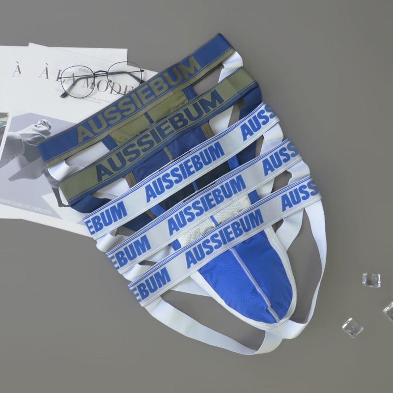 New Arrival Sexy Aussiebum Men's Underwear Jockstrap Mesh Fabric ...