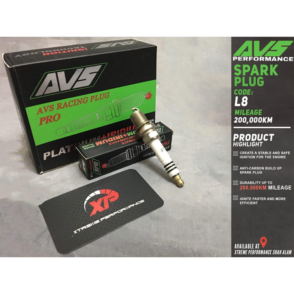 [FAST SHIPPING PREMIUM QUALITY] SPARK PLUG AVS PERFORMANCE L8 PERODUA KANCIL L2 L2S 1/PCS ...