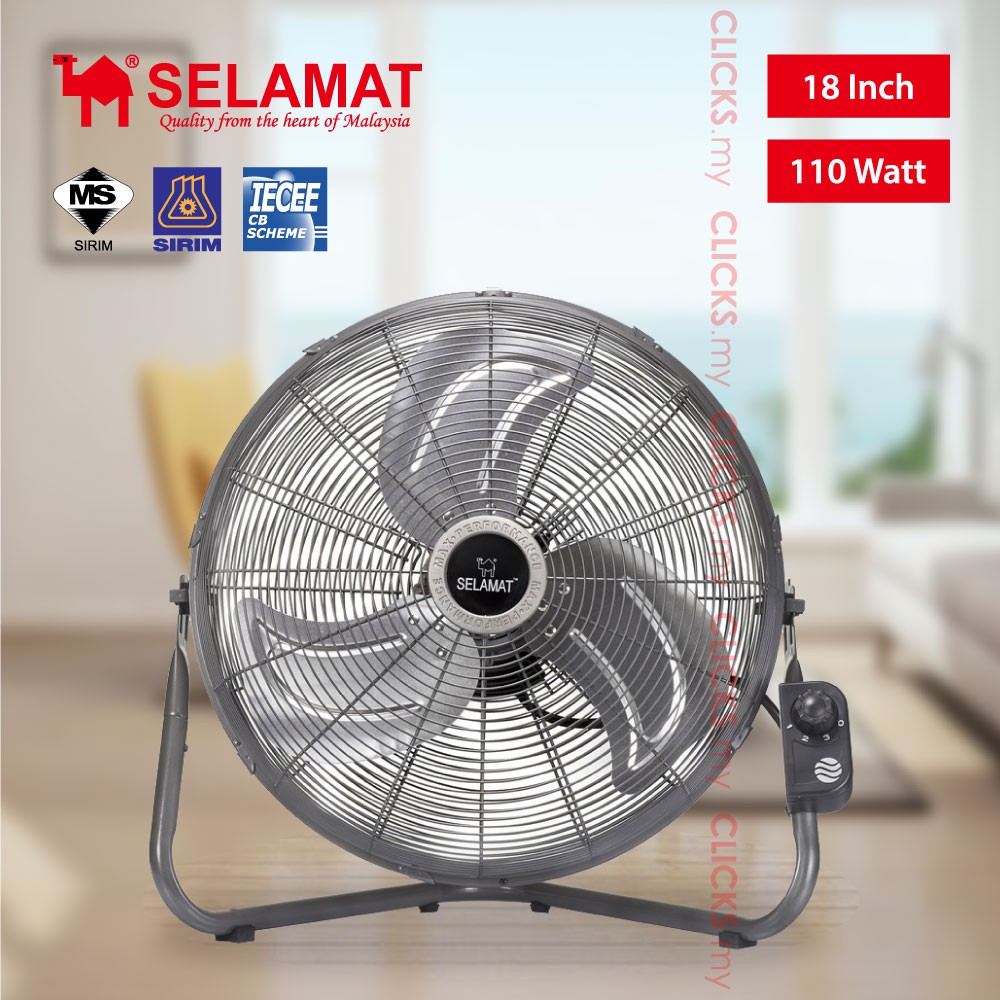New 18" Inch Floor Fan Kipas Lantai ( Faber FFF VENTOLA FF18 / Selamat ...