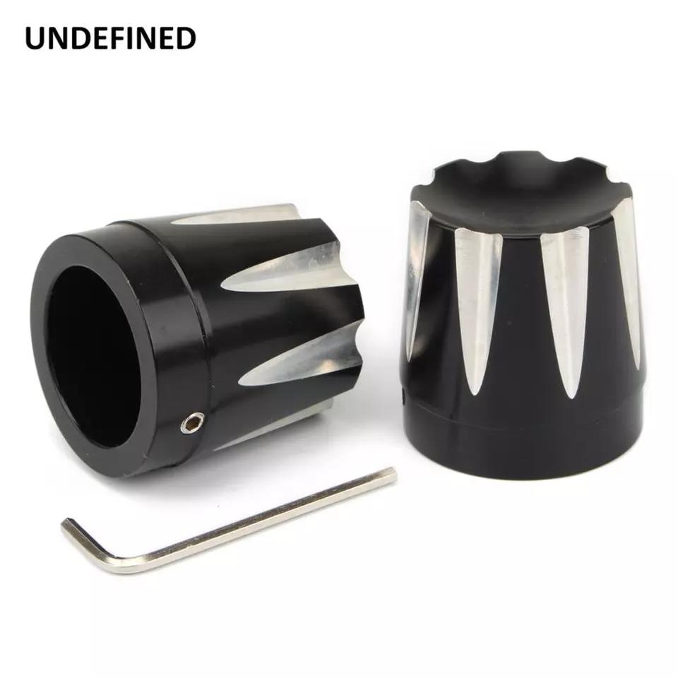 Motorcycle Front Axle Nut Cover Bolt Black CNC Excalibur Bolts For ...
