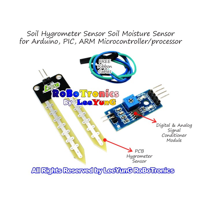 Soil Moisture Sensor Module Moisture Detection System for Arduino Raspberry Pi | Shopee Malaysia