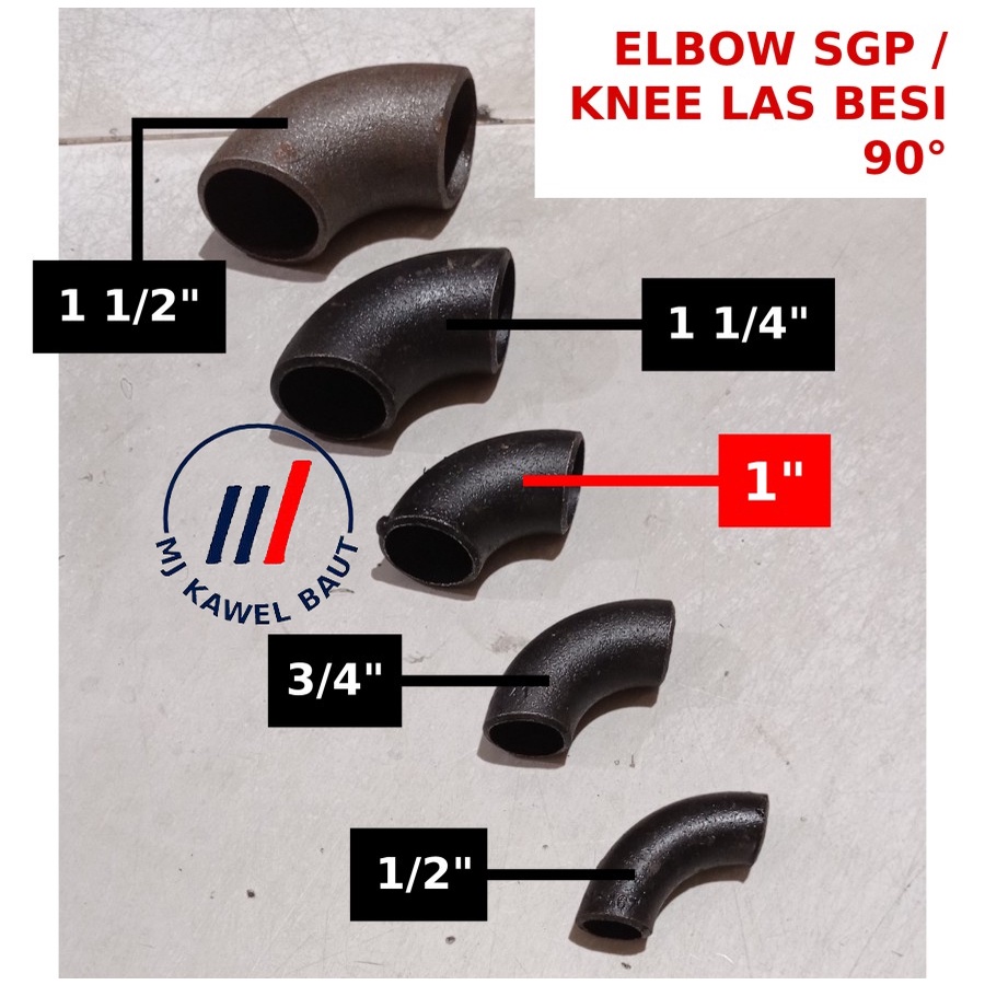 Elbow/knee SGP Dia. 1" Inch/Keni Welding Iron/Bend (90 Degree) | Shopee Malaysia