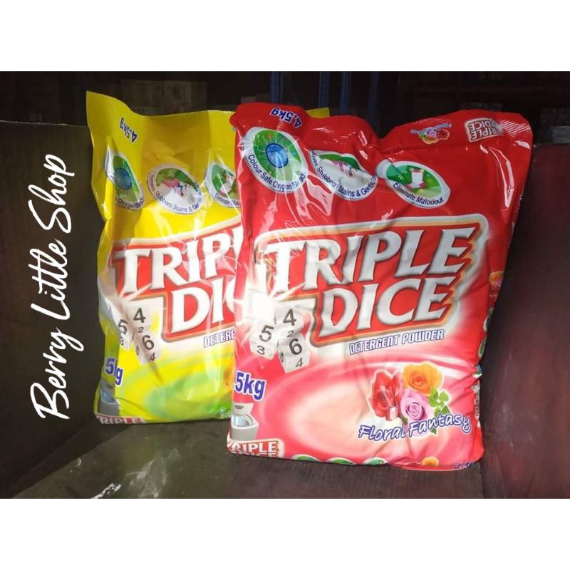[READY STOCK]Triple Dice Detergent Powder（4kg） | Shopee Malaysia