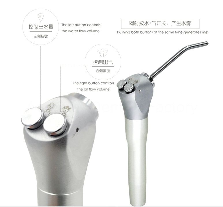 High Quality Dental 3 Way Air Water Spray Triple Syringe Tips Handpiece ...