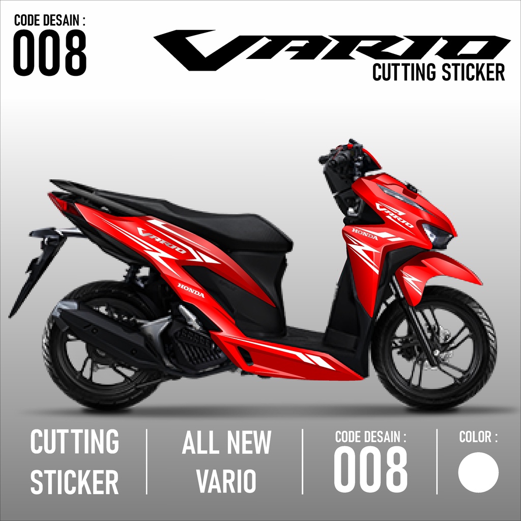 Cutting Sticker Vario 150 & 125 - Motorcycle Accessories Sticker Honda ...