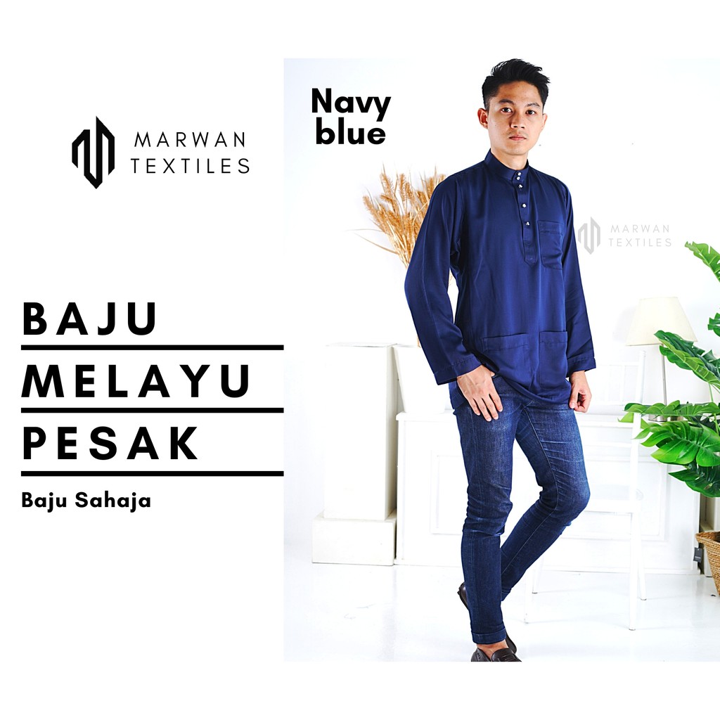 Baju Melayu Dewasa Pesak Cekak Musang Baju Sahaja) | Shopee Malaysia