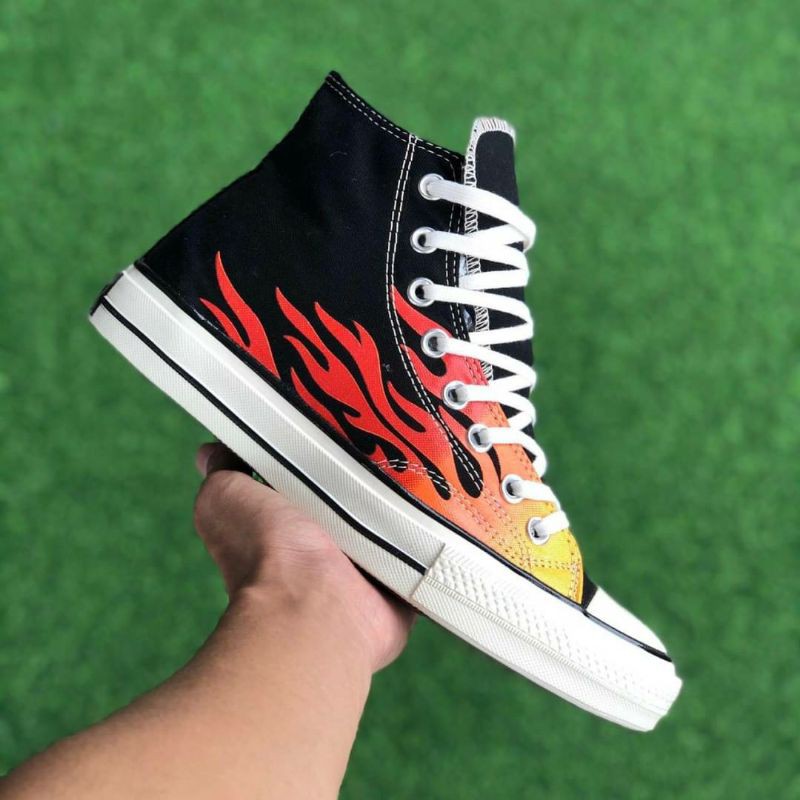 Converse flames Fire Lights 70s allstar Men's sneakers model premium ...