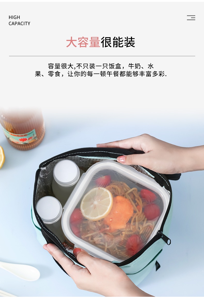 Thermal Lunch Bag Aluminum Coated Insulated Cooler Picnic Bag ...