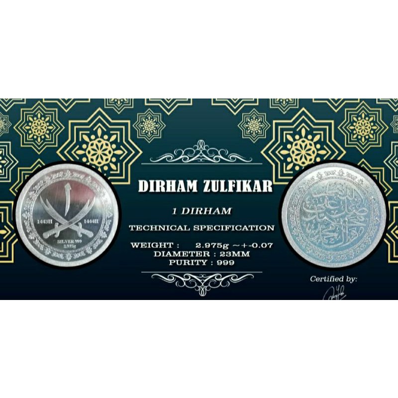 1 dirham silver 999 - Zulfikar (in capsule) | Shopee Malaysia