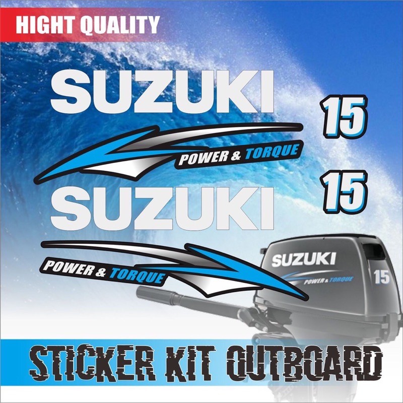 MESIN SUZUKI ENGINE STICKER 15 HP | Shopee Malaysia