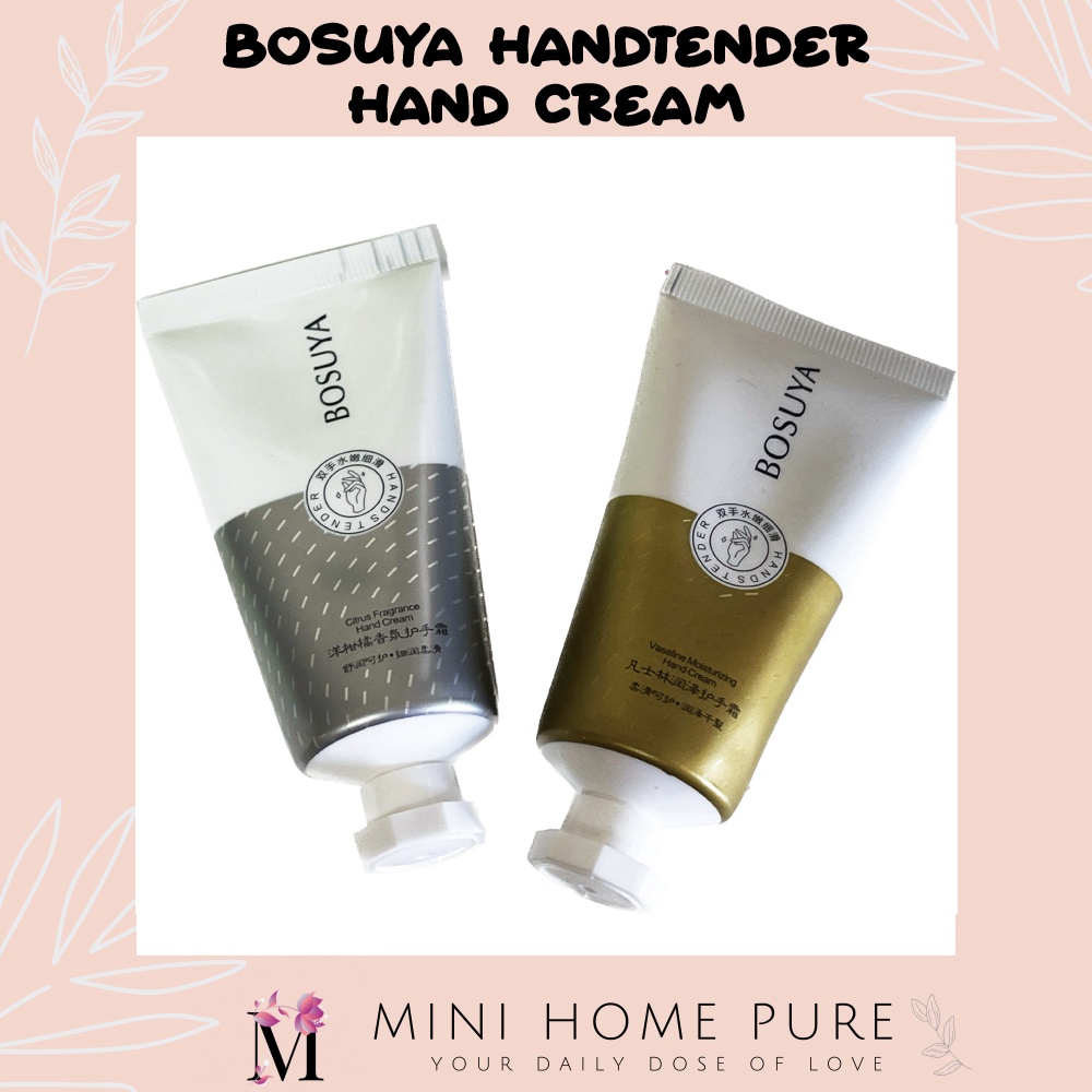 Bosuya HandTender Hand Cream Moisturiser Moisturising Citrus and ...