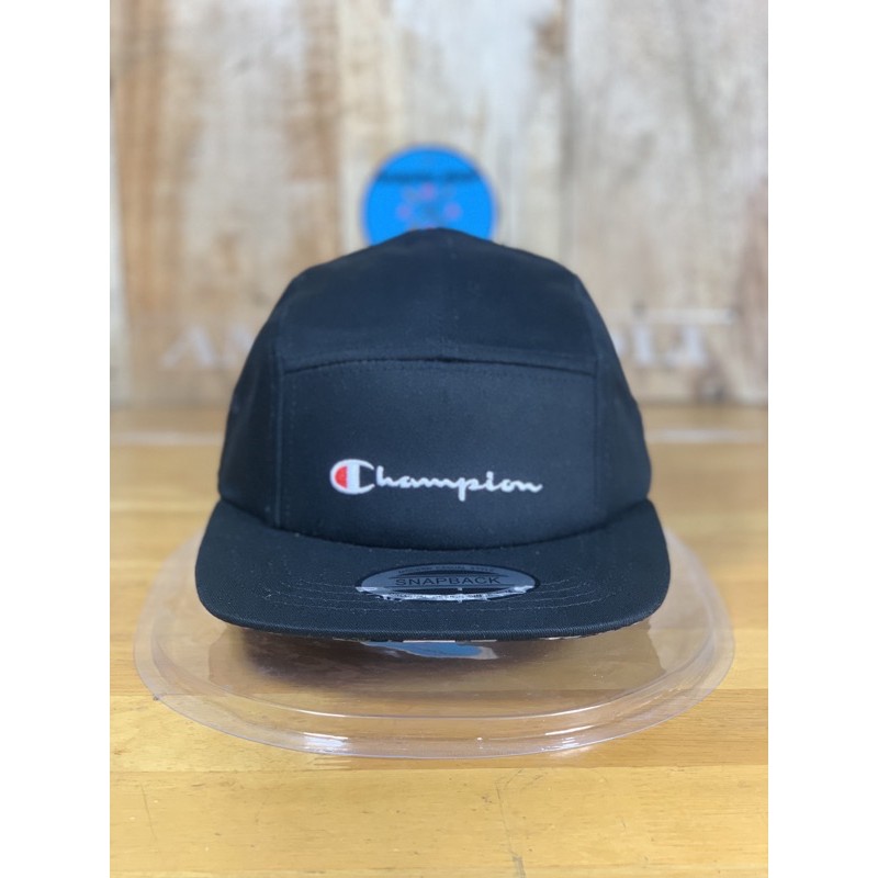 Ready Stock‼️Cap Champion 5 Panel Logo Sulam Snapback Topi (0080 ...