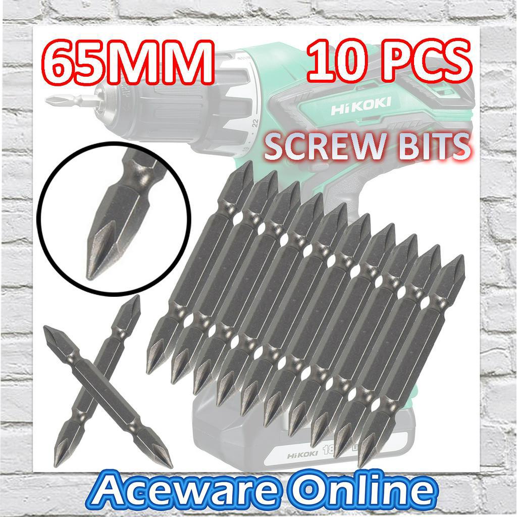 10PCS 65MM PH2 Head Screw Bit for Screw Driving for Power Tools Driver ...