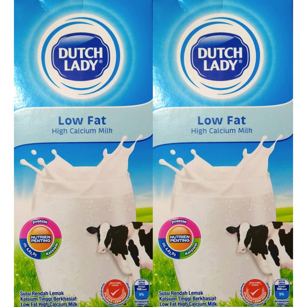 DUTCH LADY MURAH FULL CREAM UHT FRESH MILK LOW FAT CHOCOLATE STRAWBERRY ...