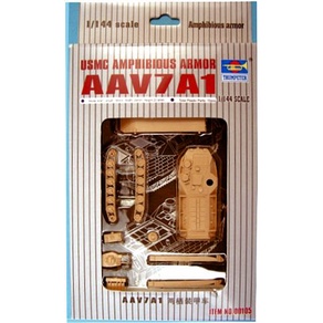 Plastic Model Assembled TRUMPETER Scale 1/144 USMC Amphibious Armor AAV ...