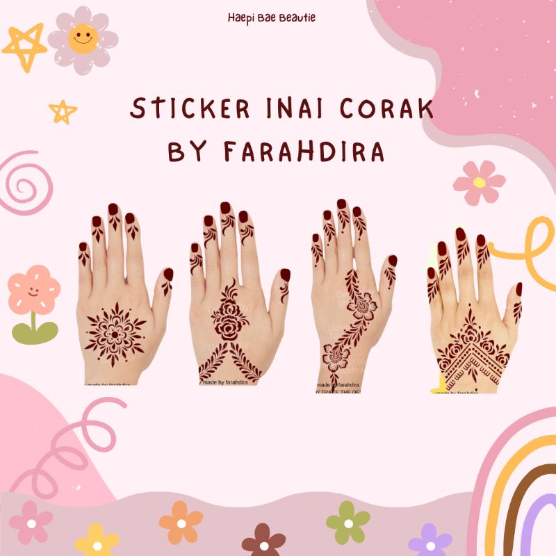 STICKER INAI TANGAN DESGIN BARU CORAK MENARIK INAI VIRAL INAI ASLI INAI ...
