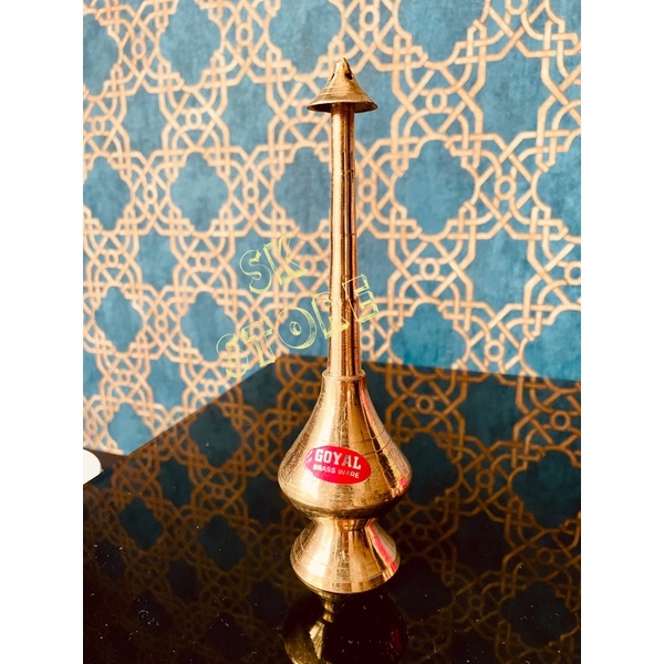 Brass paneer sombu / Rose water sprinkler height 19 cm | Shopee Malaysia