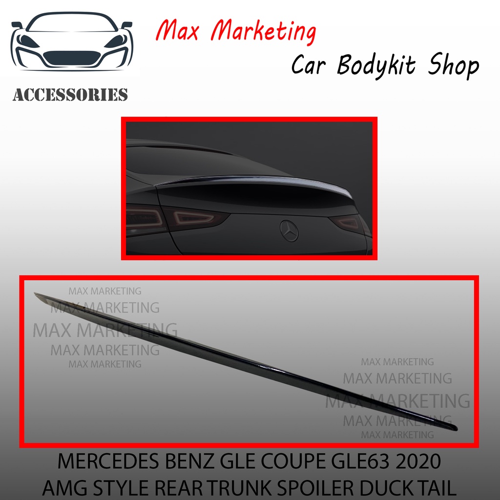 MERCEDES BENZ GLE COUPE GLE63 2020 AMG STYLE REAR TRUNK SPOILER DUCK ...