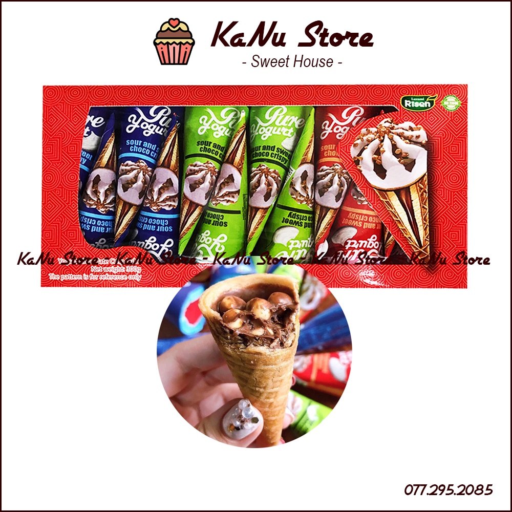 Risen American chocolate waffle cone 300g | Shopee Malaysia