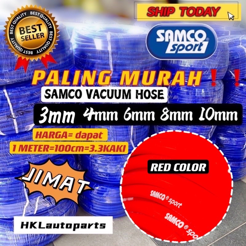 (1 METER)SAMCO VACUUM HOSE 4mm 6mm 8mm 10mm(1meter＝3.3KAKI＝100CM)100%silicone premium quality ...