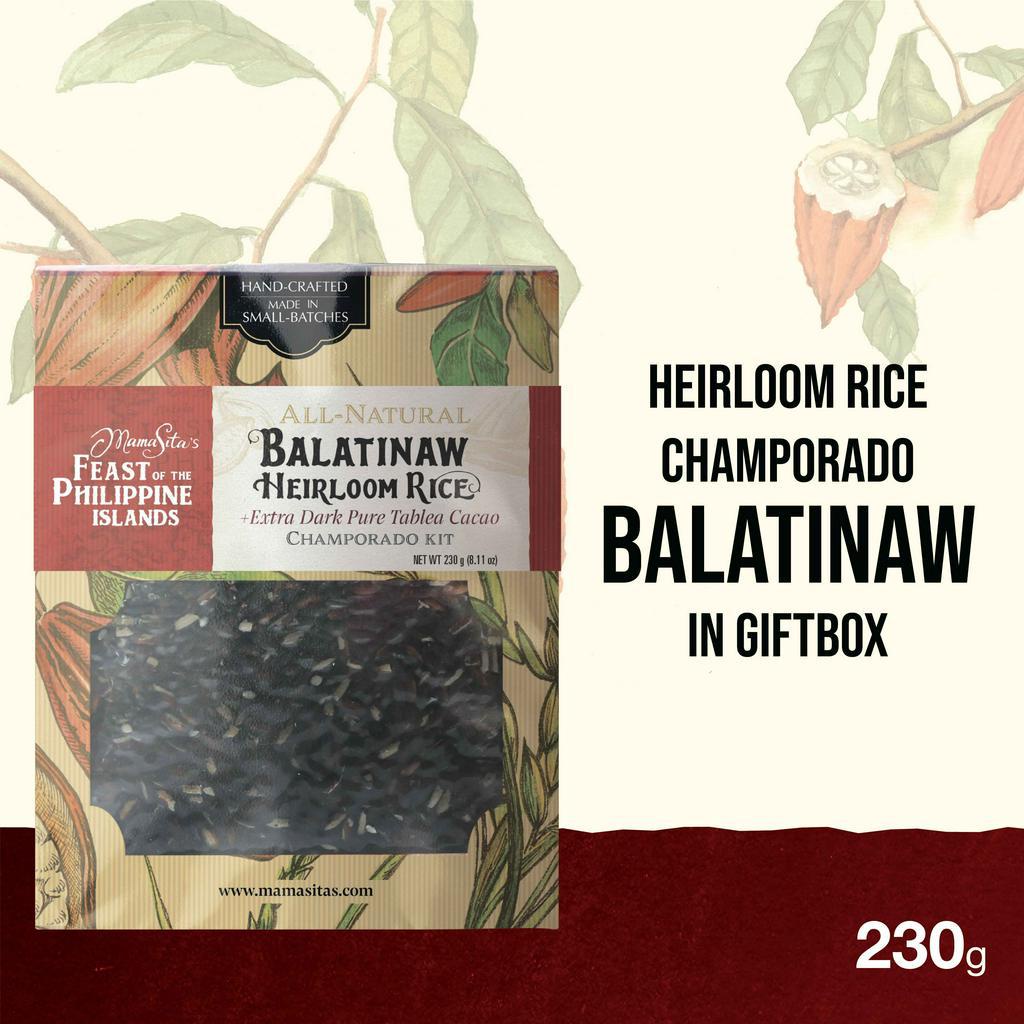 Mama Sita’s Heirloom Rice Champorado Balatinaw in a Gift Box 230g ...