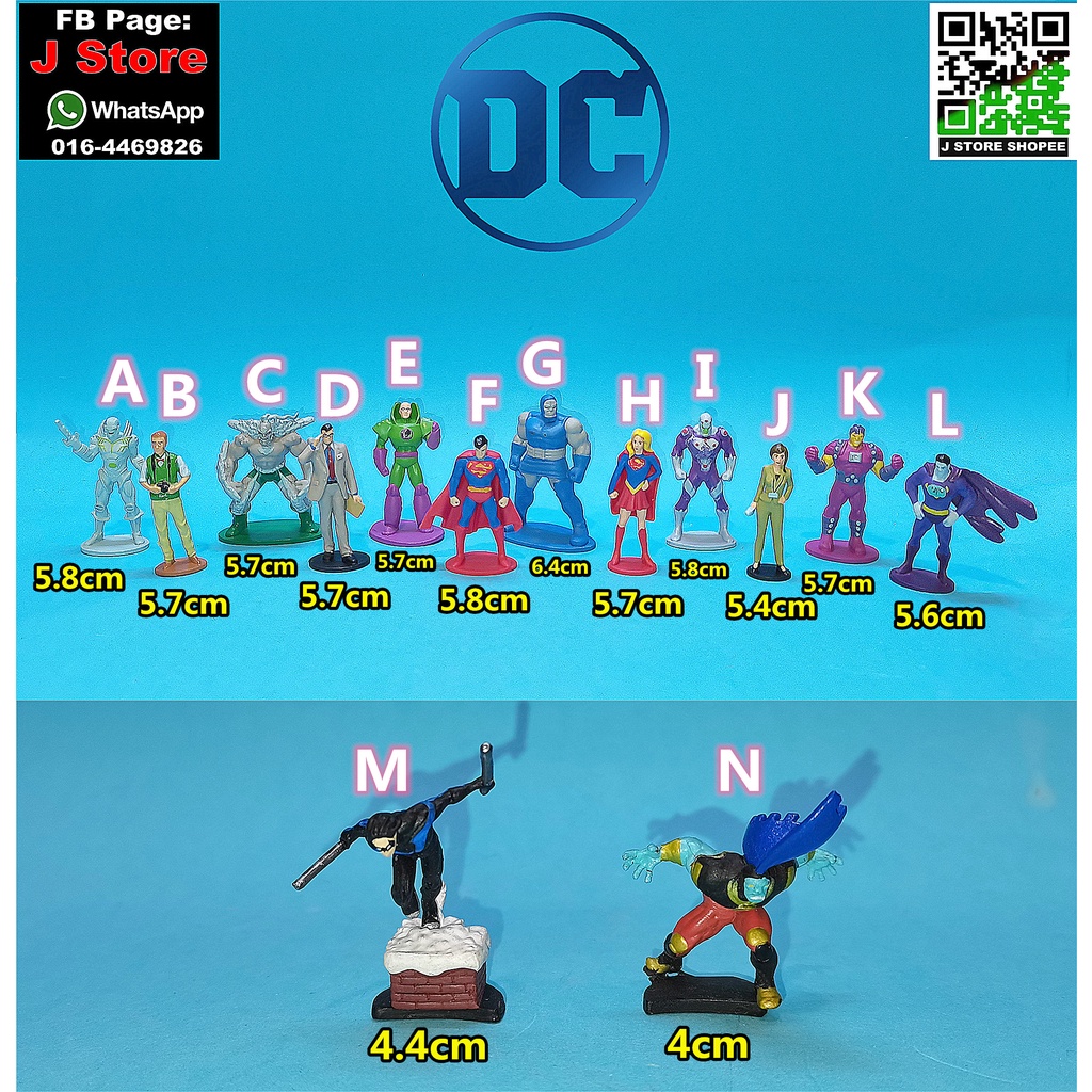 DC Comics miniature collection ( J Store ) | Shopee Malaysia