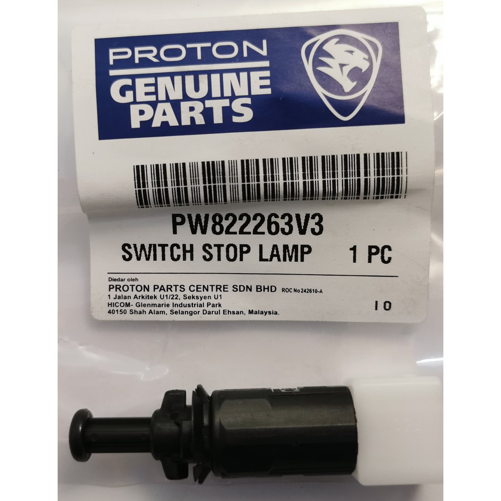 PROTON ORIGINAL SWITCH STOP LAMP PW822263V3 (NEW PERSONA & IRIZ ...
