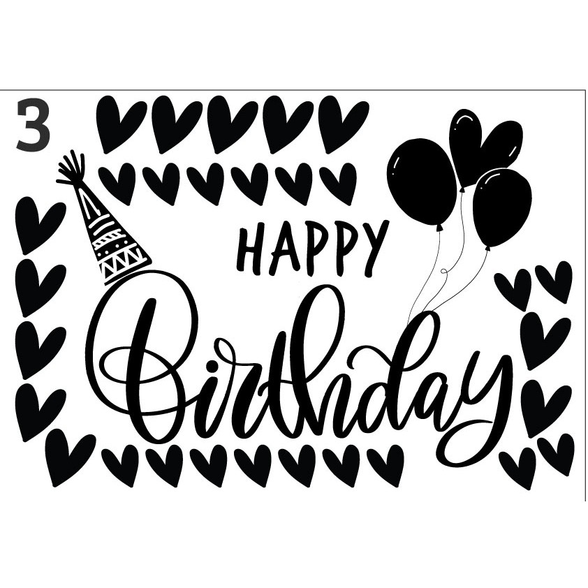 CUSTOMIZED / CUSTOM WORDING STICKER BALLOON BUBBLE / BOBO STICKER ...