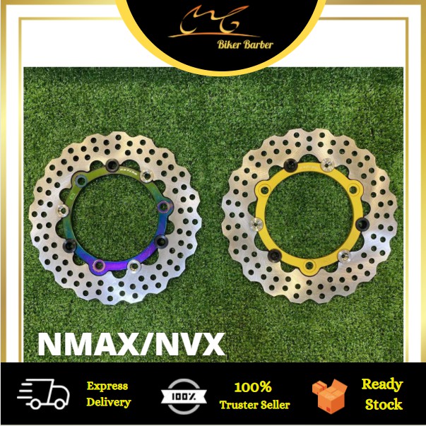 [READY STOCK] NMAX/NVX ALLOY RAINBOW/GOLD DISC PLATE 230MM RAPIDO ...