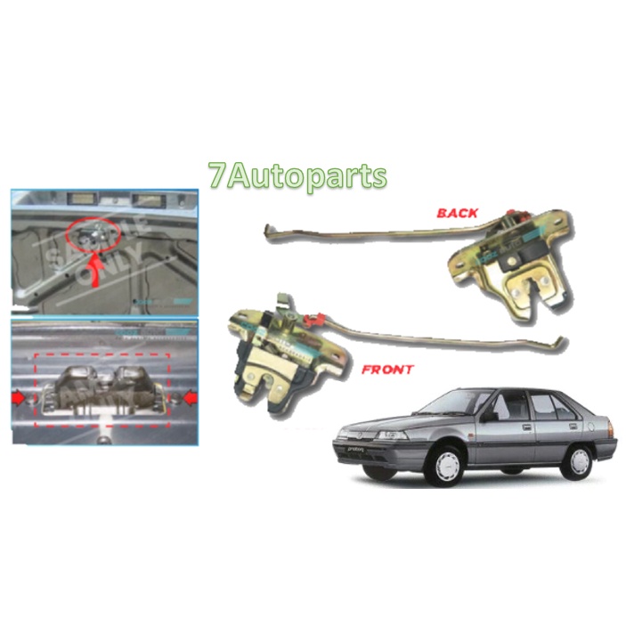 PROTON SAGA ISWARA LMST AEROBACK REAR BONNET INNER LOCK / REAR BOOT ...