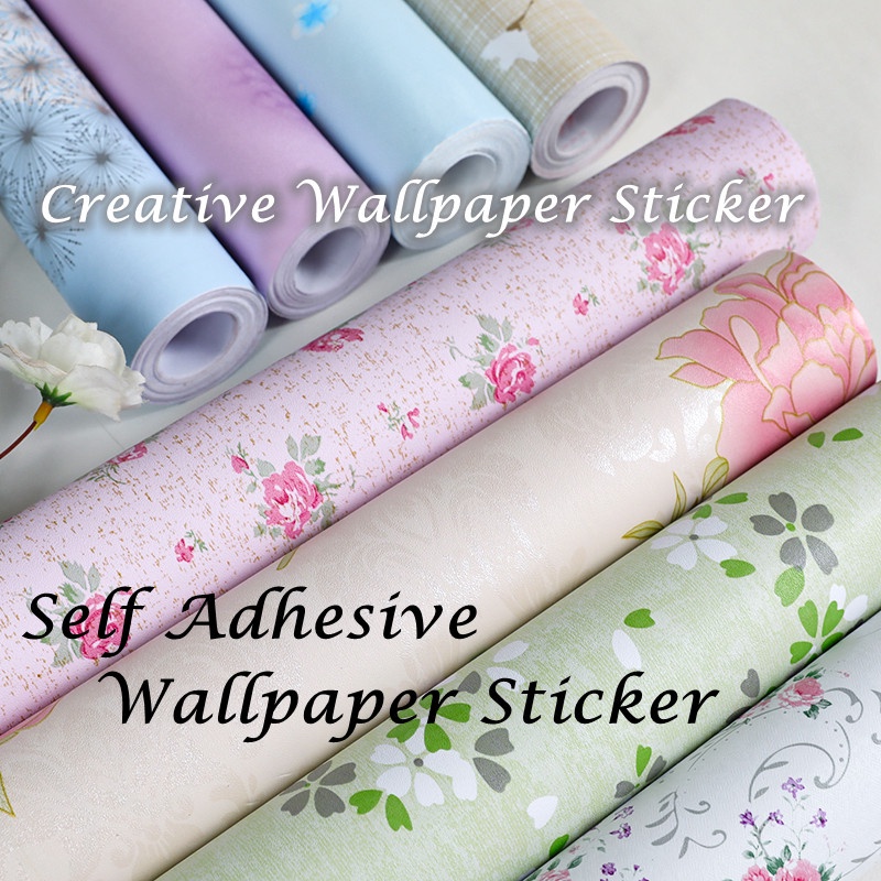 45cm*10m Wallpaper Self Adhesive PVC Sticker WATER PROOF Flower Design ...