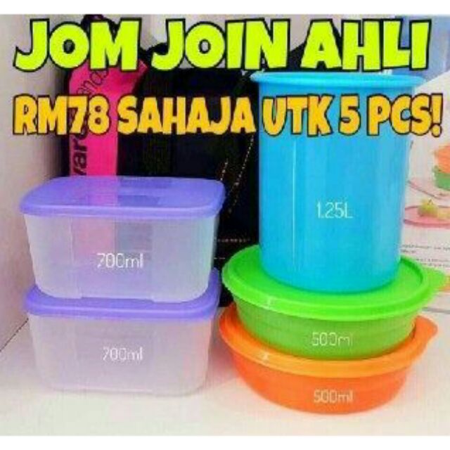 🎉🎉🎉TUPPERWARE MEMBERSHIP REGISTRATION GJFT SET🎉🎉🎉 | Shopee Malaysia