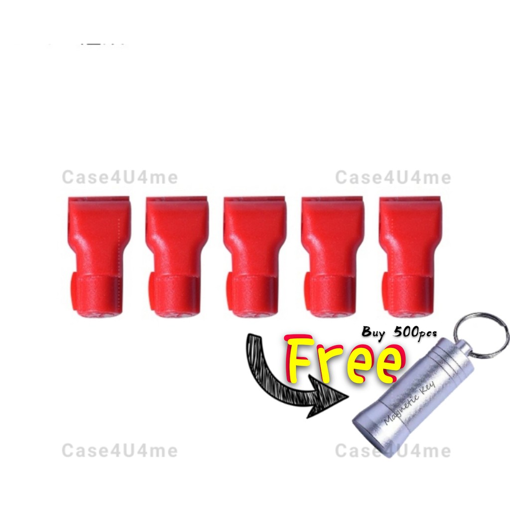 Anti-thief Stop Lock Hock 5mm/ 6mm Black / Red 500pcs FREE Magnetic ...